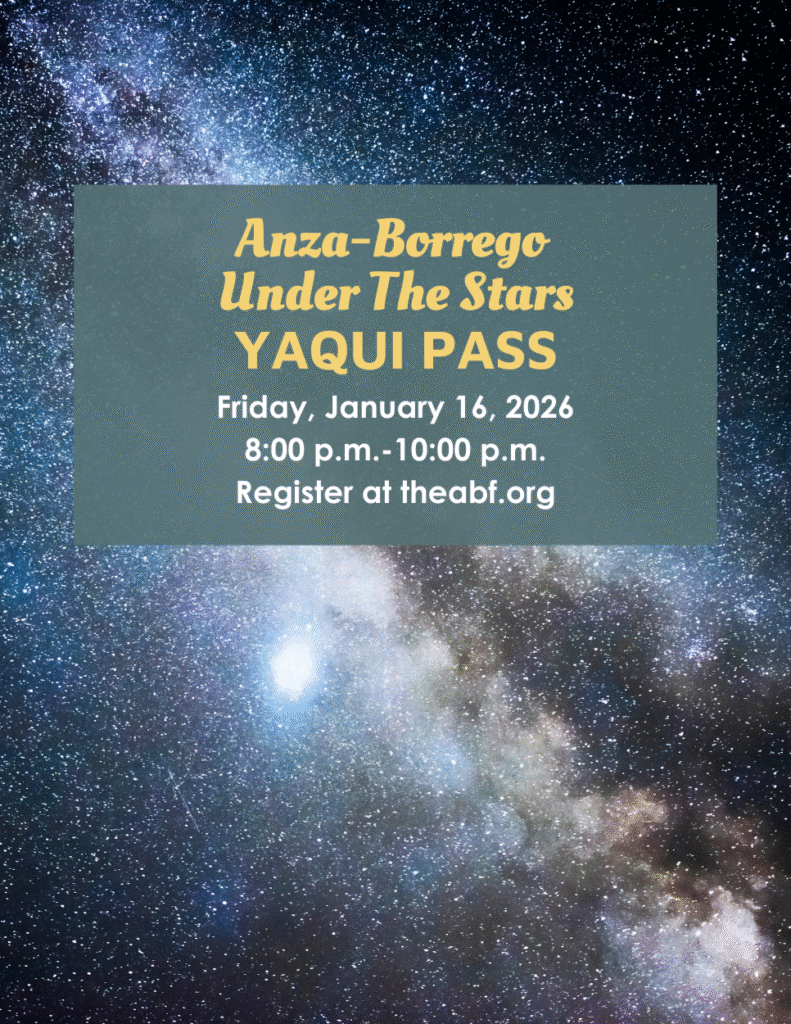 Anza-Borrego under the Stars: Yaqui Pass - Anza-Borrego Foundation